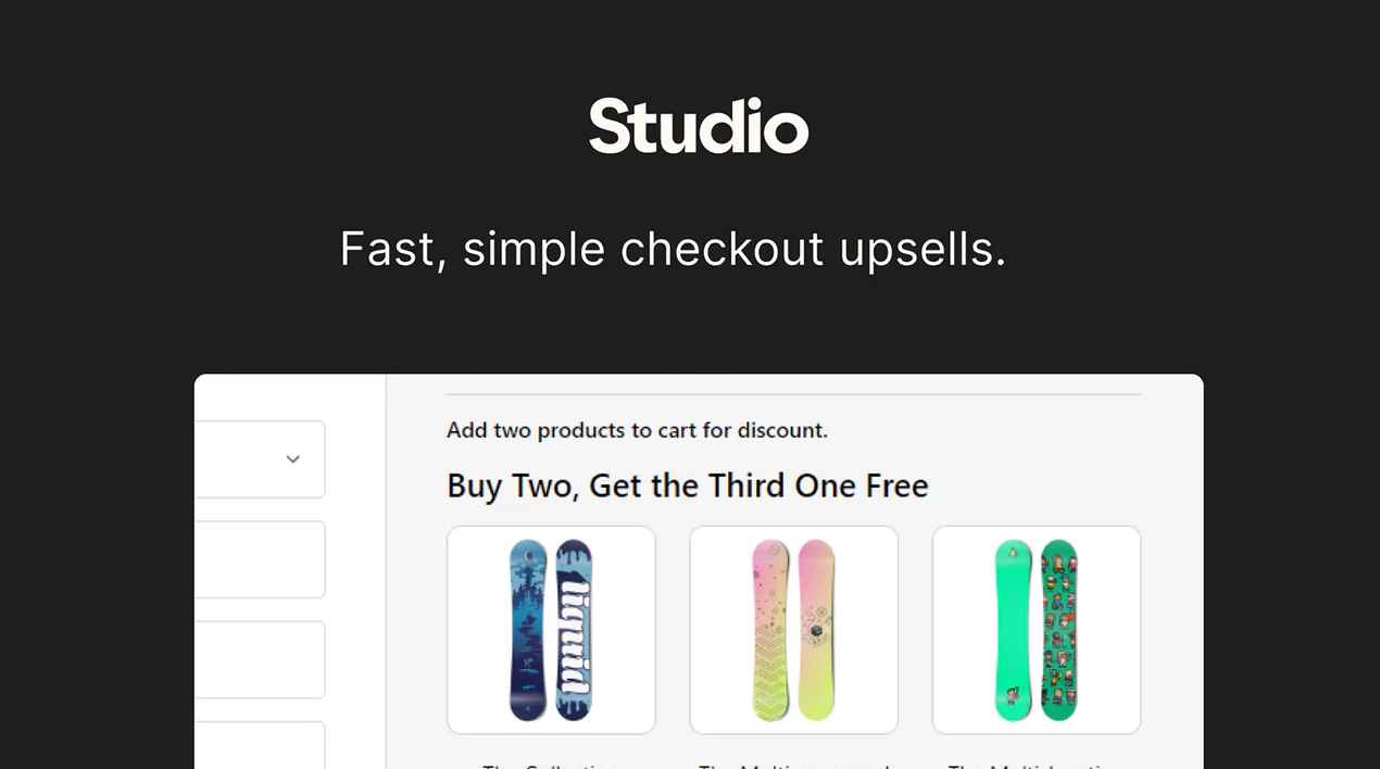 Introducing ‘Checkout Upsell by Studio’ - Our Latest Shopify Application